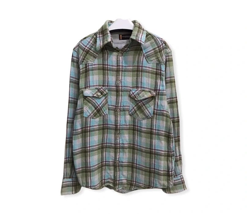 Flannel Town & Country Check Plaid Tartan Flannel Shirt | Grailed