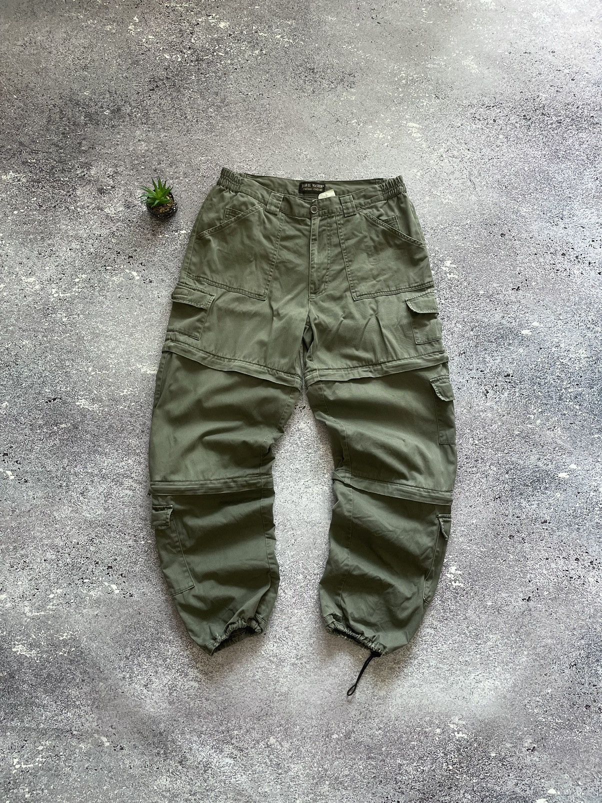 Vintage Vintage Japanese Cargo Multi Pocket Transfer Pants GorpCore ...