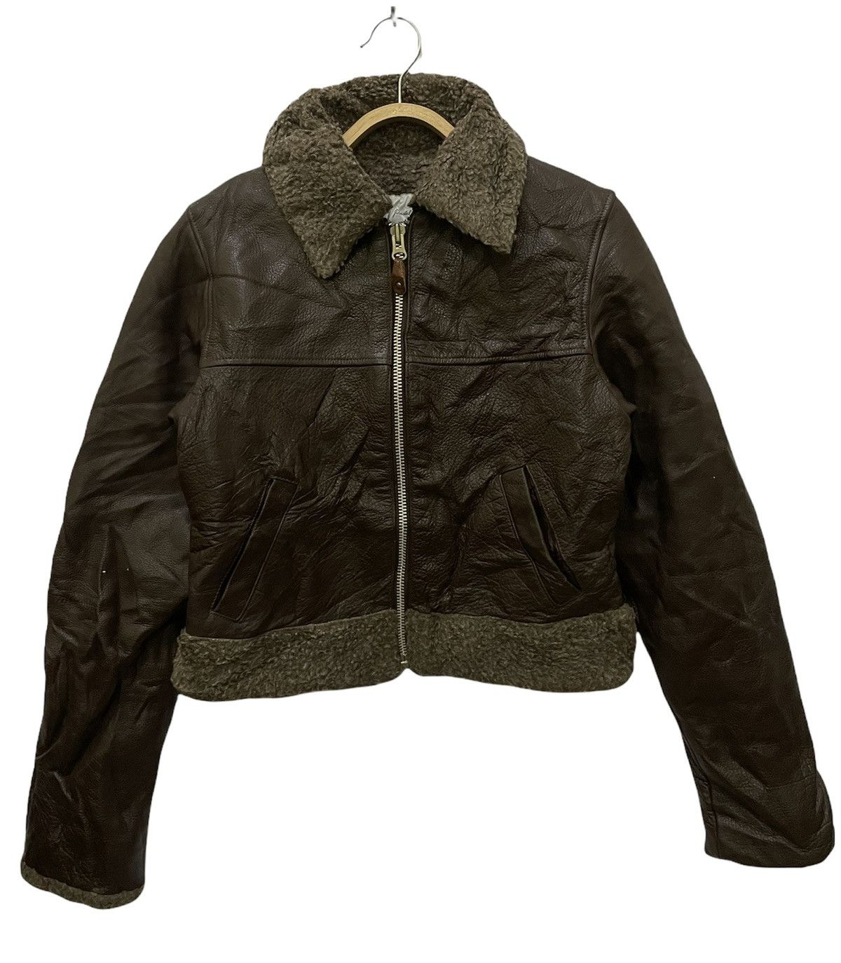 Japanese Brand × Leather Jacket × Vintage Boa Leather Pastel Maam ...
