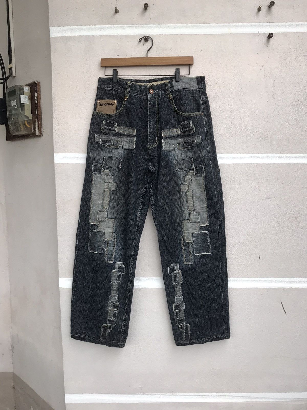 Pepe Jeans Pepe Jean UK Pacthwork Baggy Denim Jean | Grailed