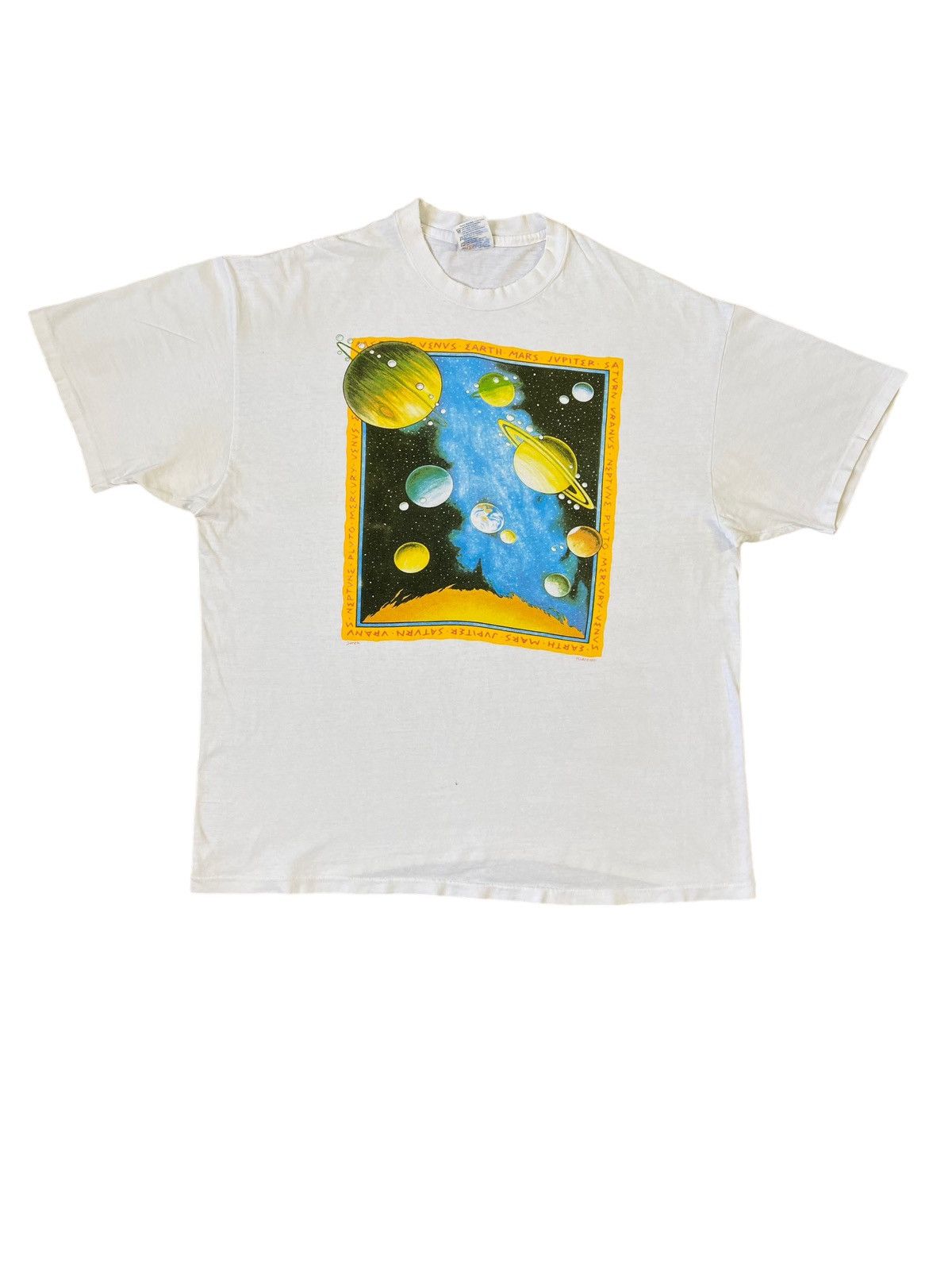 Art × Streetwear × Vintage Vintage 90s Our Solar system Planets and ...