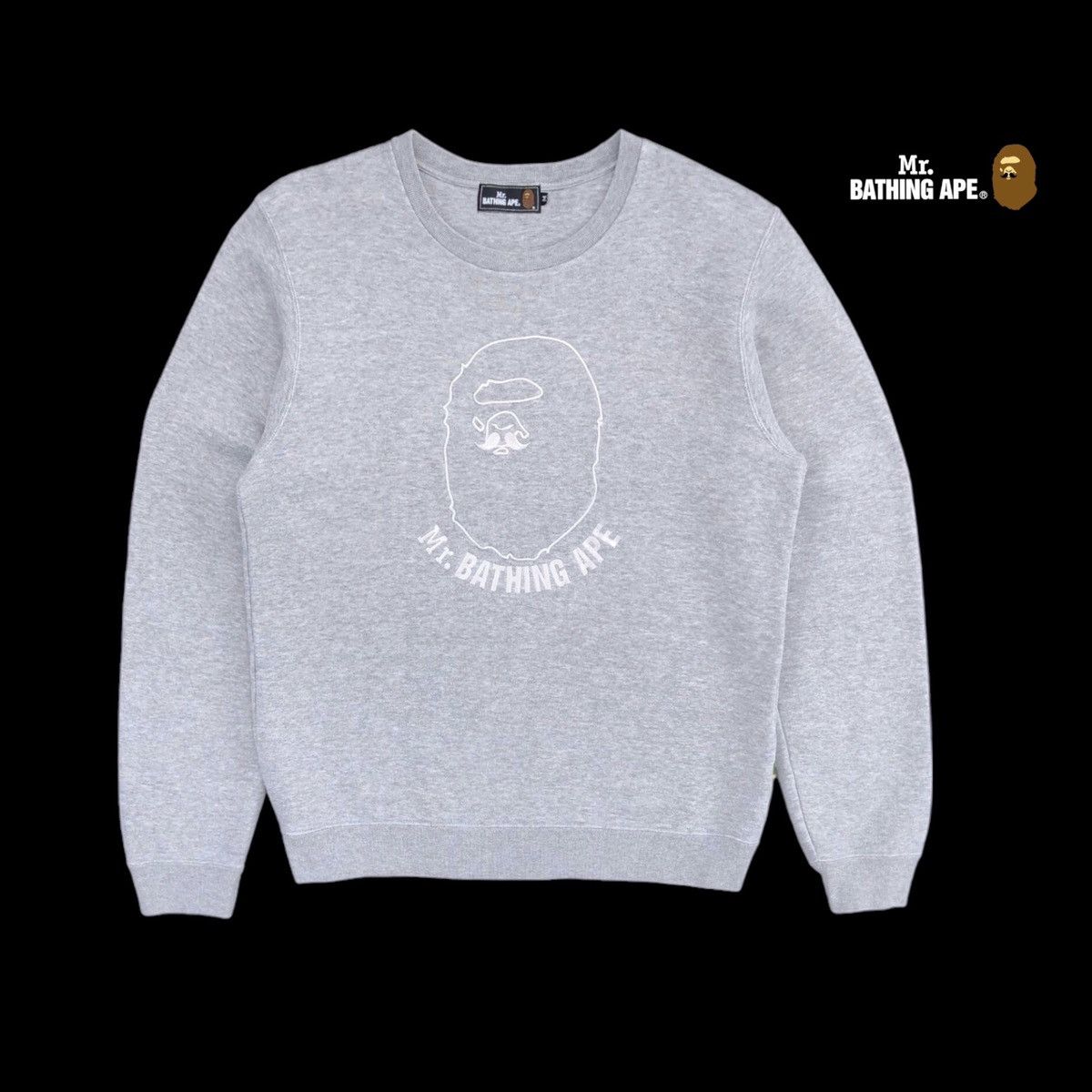 Bape Mr. Bathing Ape Ape Head Crewneck | Grailed