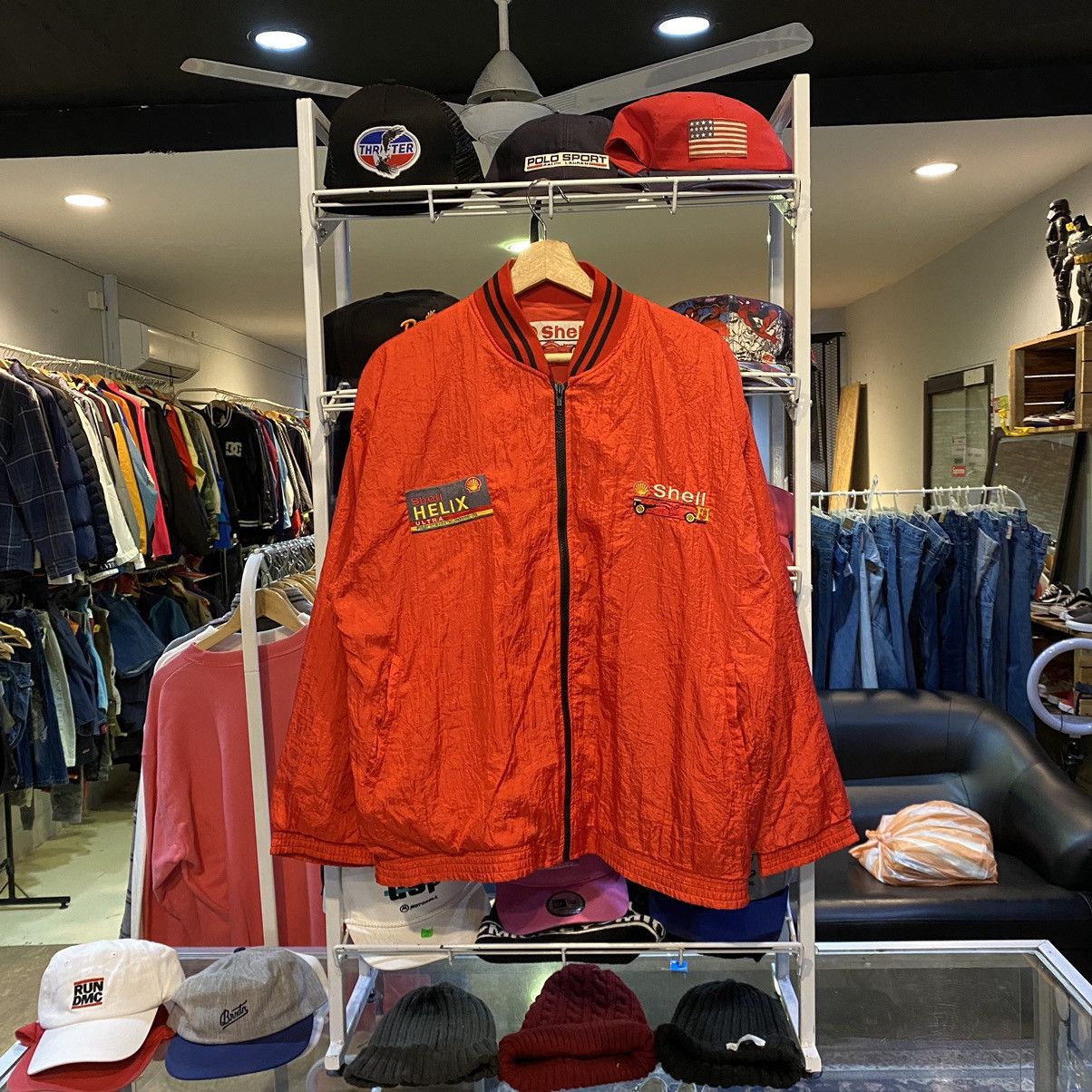 Racing × Sportswear × Vintage Vintage Shell F1 bomber Light jacket ...