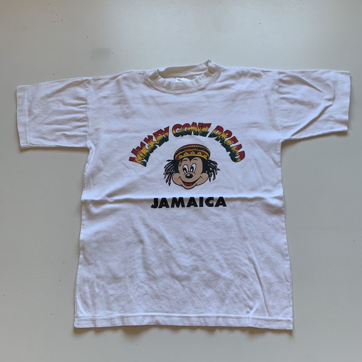 Vintage Vintage 90s Mickey Gone dread Rasta Weed cartoon t shirt | Grailed