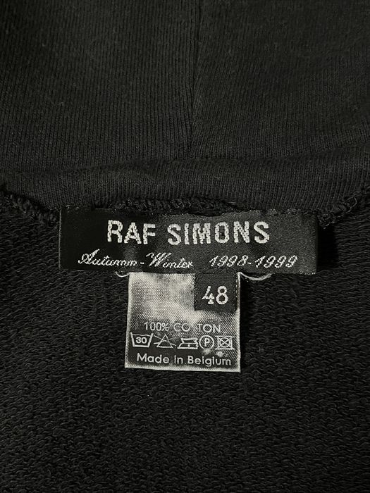 Raf Simons AW98 Raf Simons Radioactivity Logo Cropped Hoodie Black ...