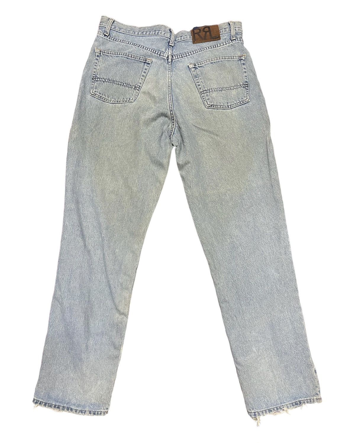 RRL Ralph Lauren Double RL jeans distress | Grailed
