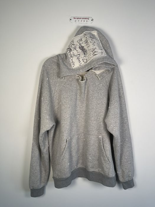 Enfants Riches Deprimes 🚭HAND DRAWN🚭SS19 ERD ASSEMBLAGE HOOD PATCH SAFETY PIN HOODIE | Grailed