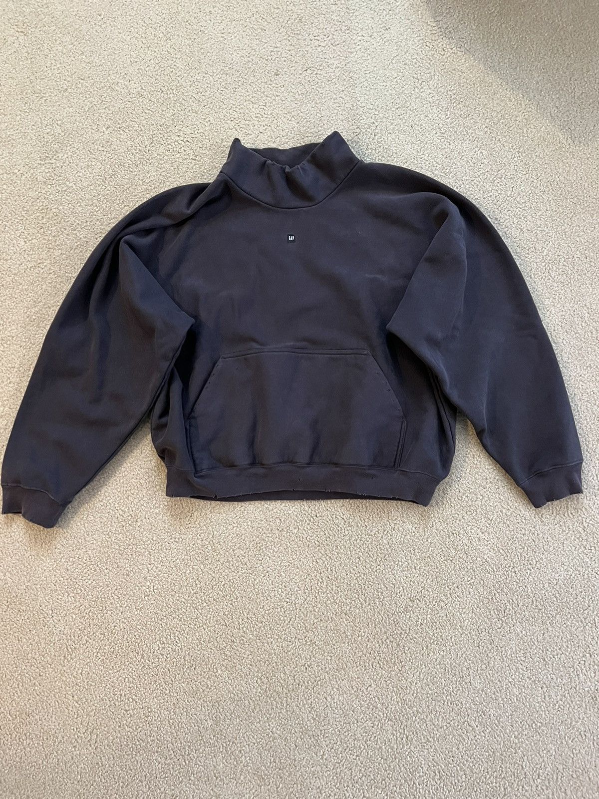 Gap × Kanye West Yeezy GAP Balenciaga High Neck Sweater, S, Dark Grey ...