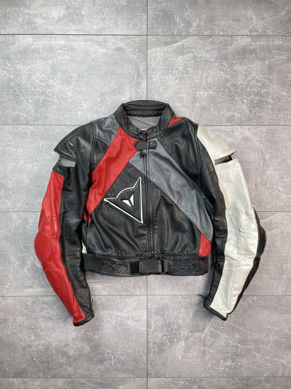 Dainese × Leather Jacket × Racing Dainese Racing Moto Leather Jacket ...