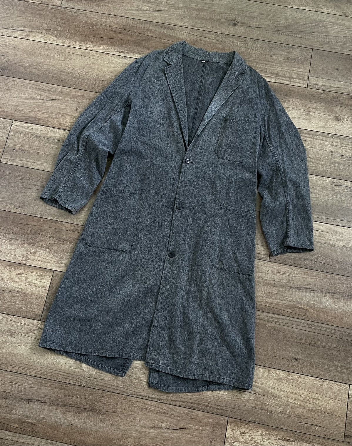 Helmut Lang × Vintage Rare Vintage Helmut Lang Trench Coat Work ...