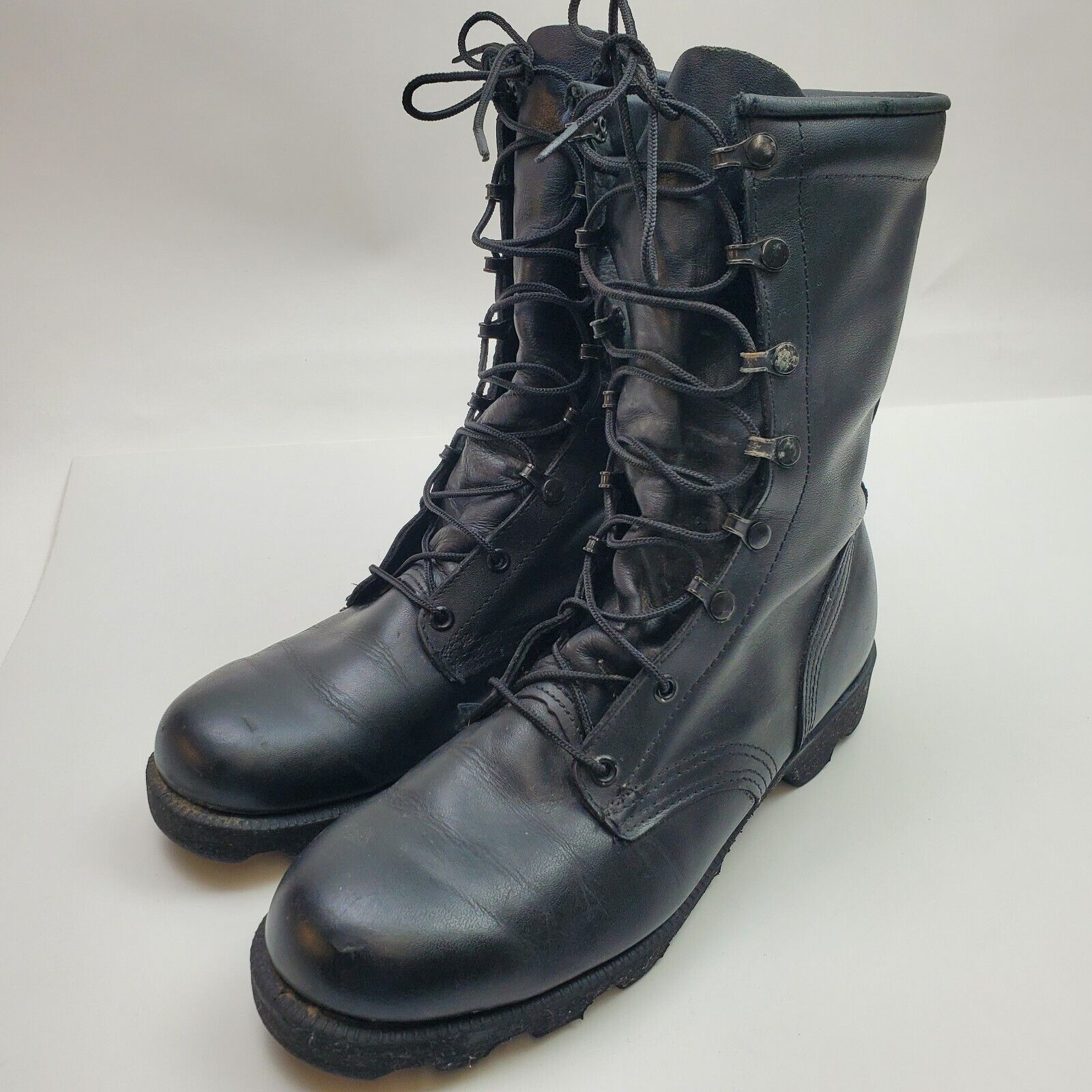 Vintage Altima Boots Mens 8.5 Army Jungle Combat Boots Lace Up Black ...