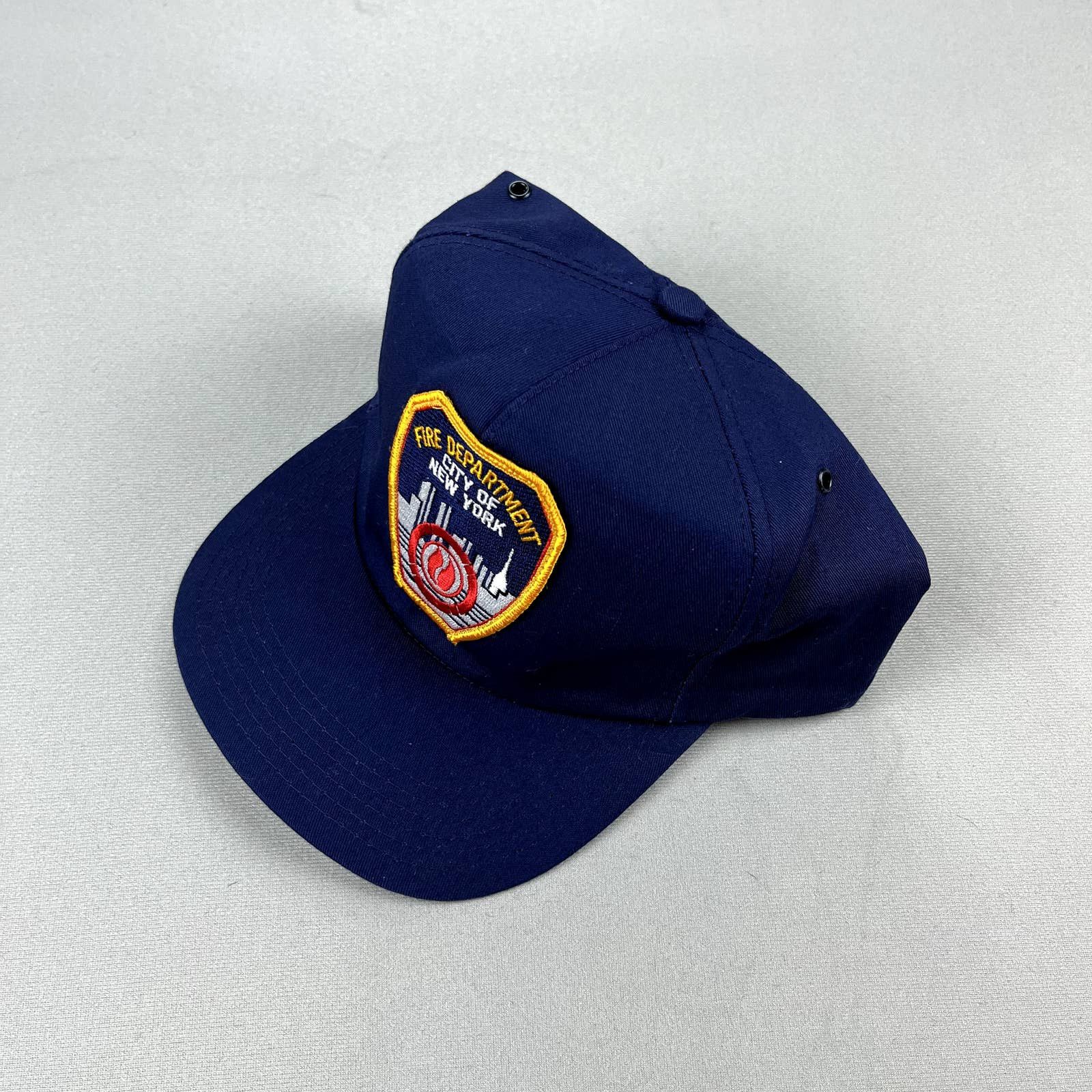 Vintage Vintage Fire Department Hat Cap Snapback Blue New York FDNY ...