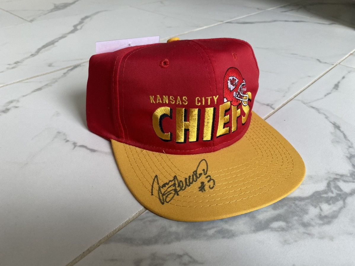 Vintage Vintage 1990s 90s Kansas City Chiefs Hat SnapBack Red Yellow ...