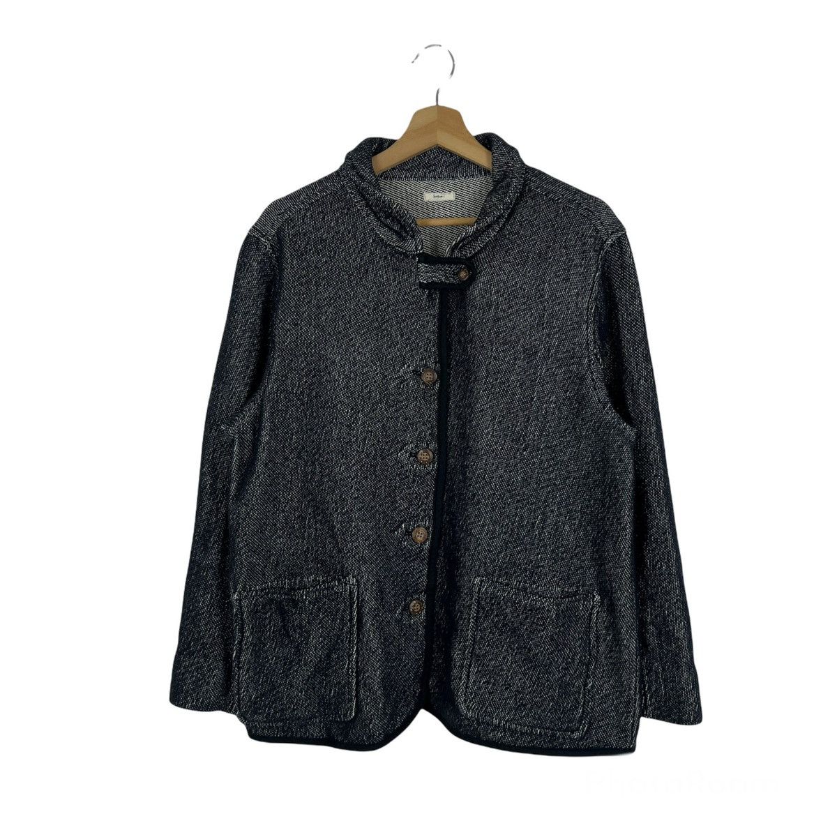 Japanese Brand HERRINGBONE HIKORY CHORE JACKET BUTTON KOYUMI | Grailed