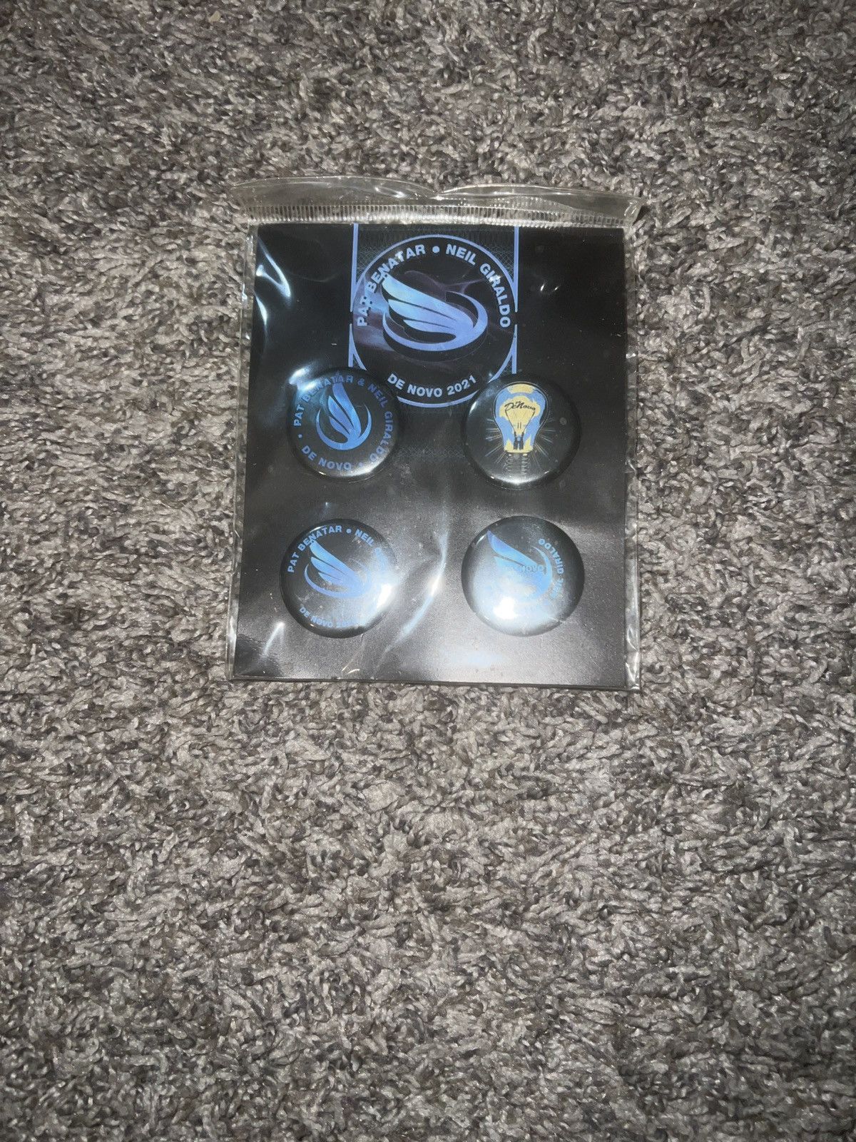 Very Rare Pat Benatar & Neil Giraldo De Novo 2021 4 Pack Pin Set | Grailed