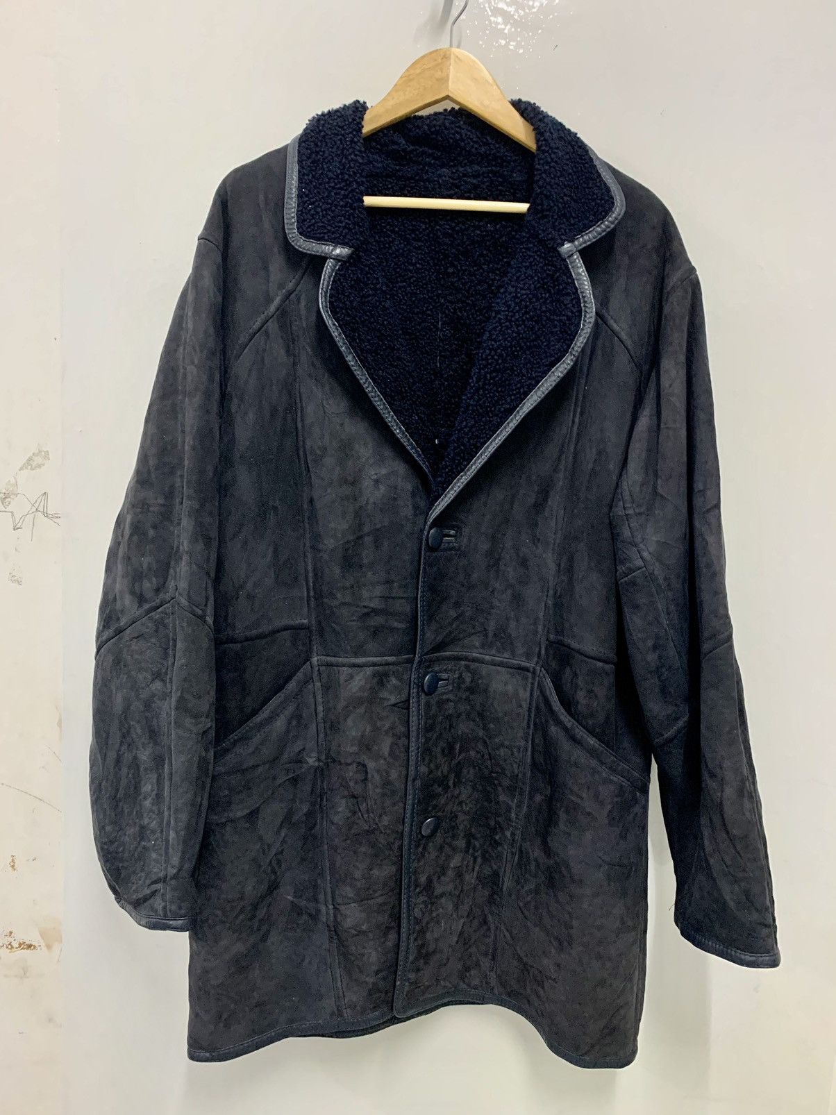 Genuine Leather × Japanese Brand × Sheepskin Coat Sheepskin Long Heavy ...