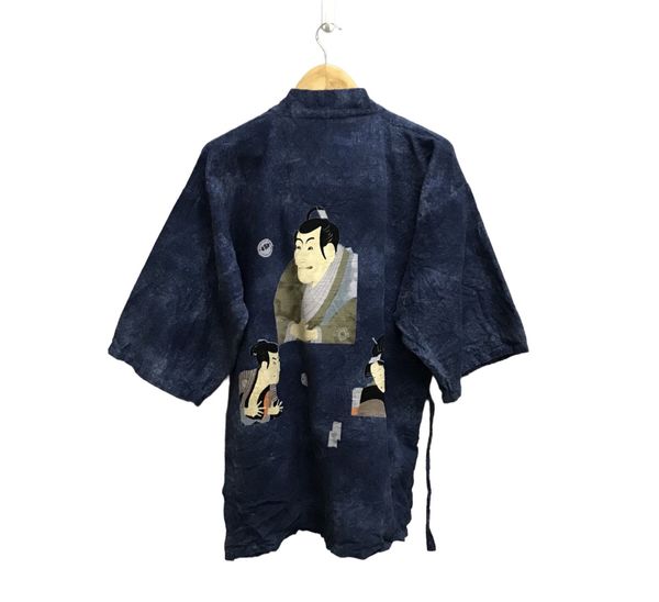 Komono Japanese Traditional Sumo Motive Kimono | Grailed