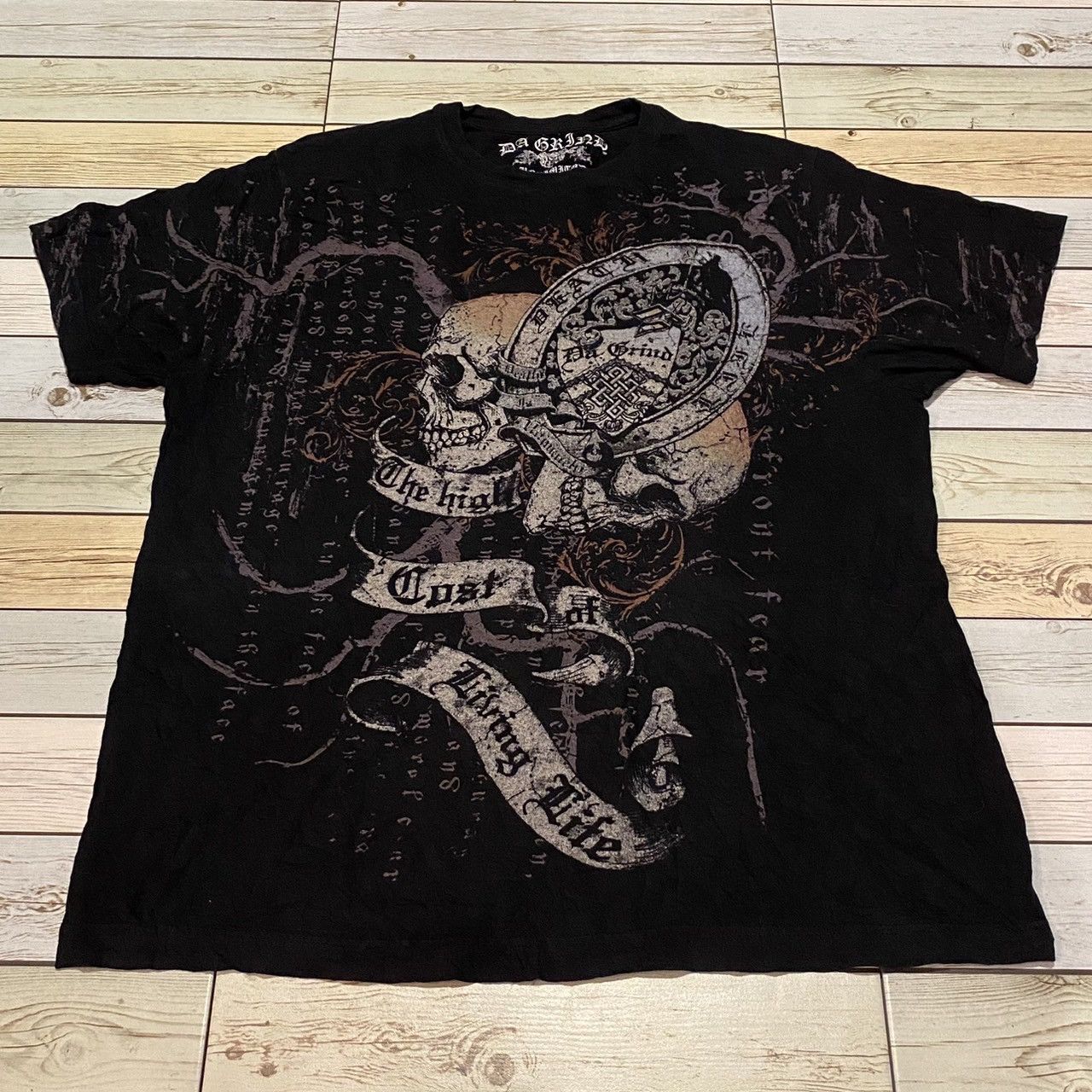 Affliction × Ed Hardy × Streetwear Rare Da Grind Unlimited Wing Cross ...