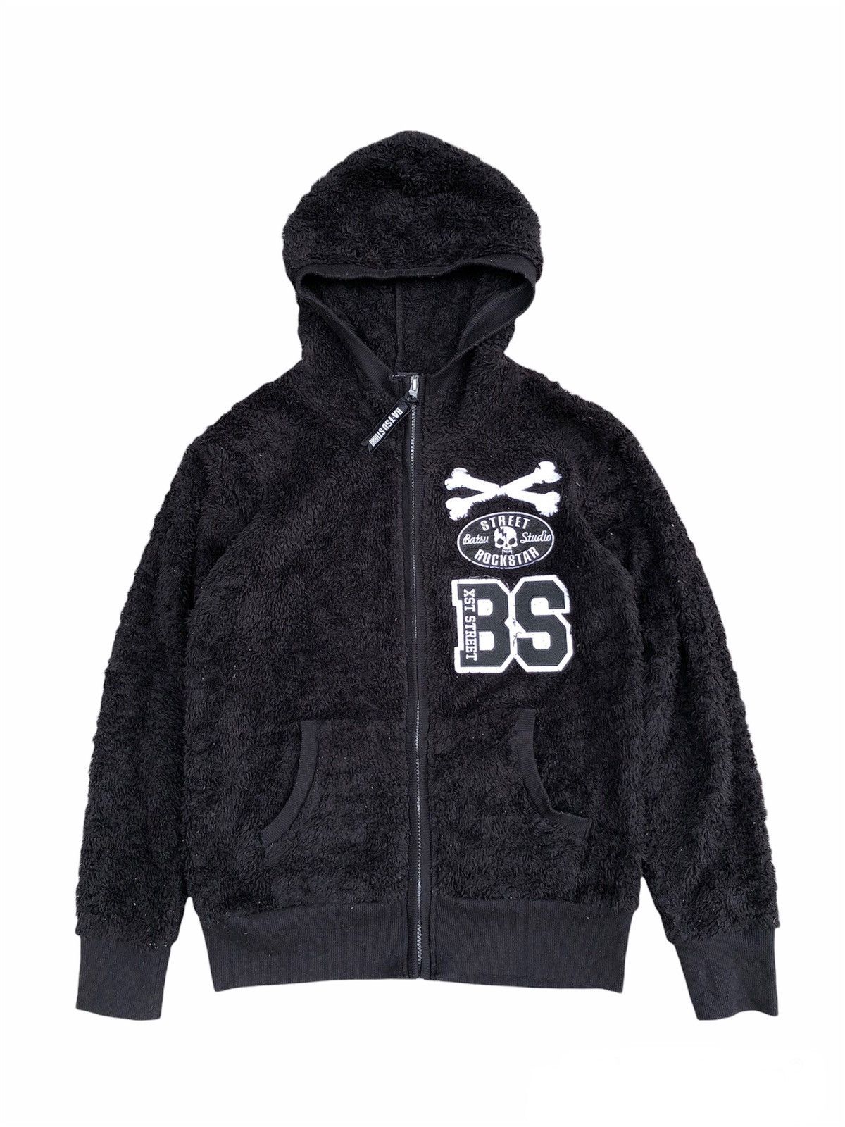 Vintage 🔥BATSU STUDIO SKULL SKELETON FLEECE HOODIES | Grailed
