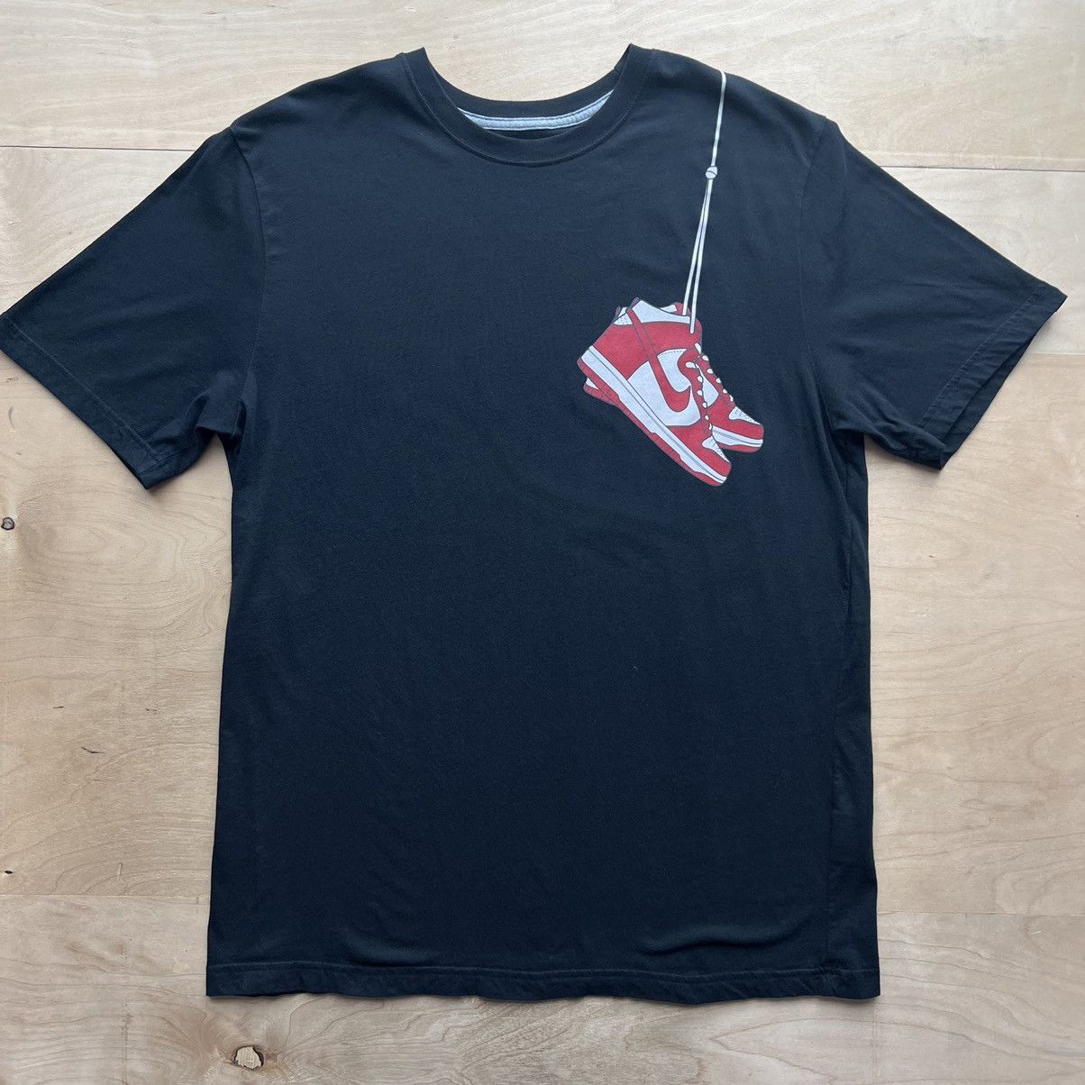Nike × Vintage Nike Dunk Shirt XL Black Essential Sportswear Just Do It ...