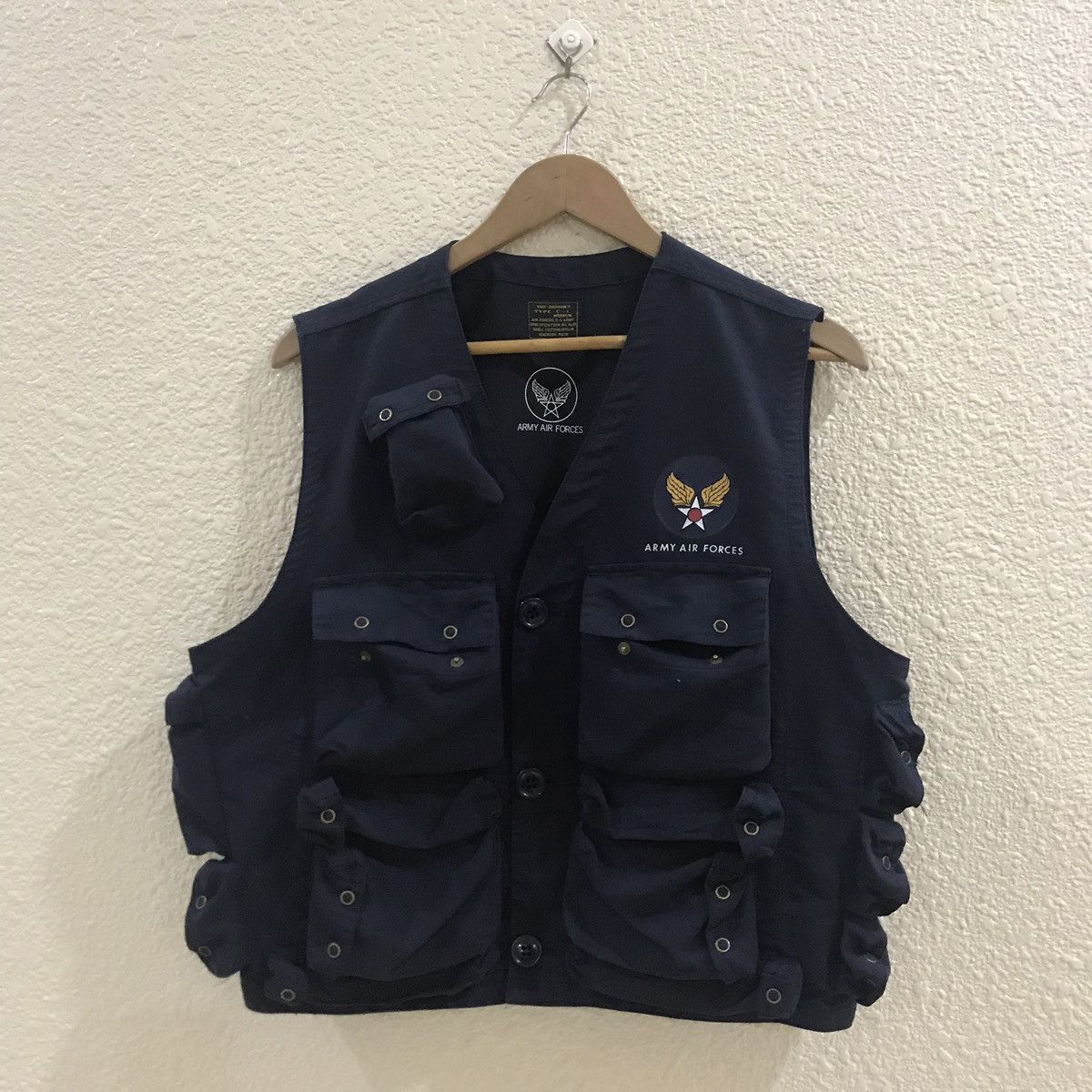 Military × Us Air Force × Vintage Army Air Force Tactical Vest Jacket ...