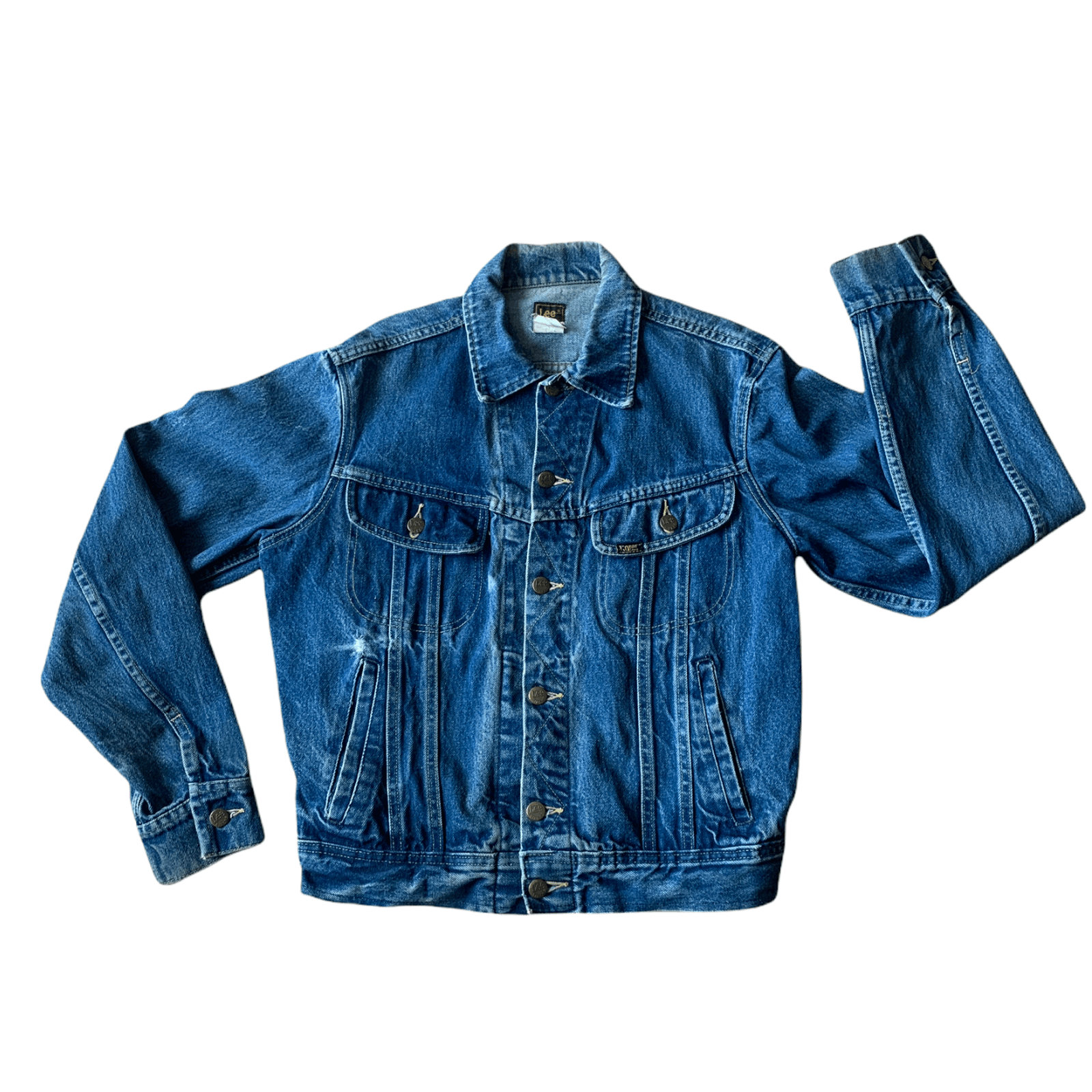 Lee × Made In Usa × Vintage 80s Lee Riders Denim Trucker Jacket perfectly worn USA made | Grailed