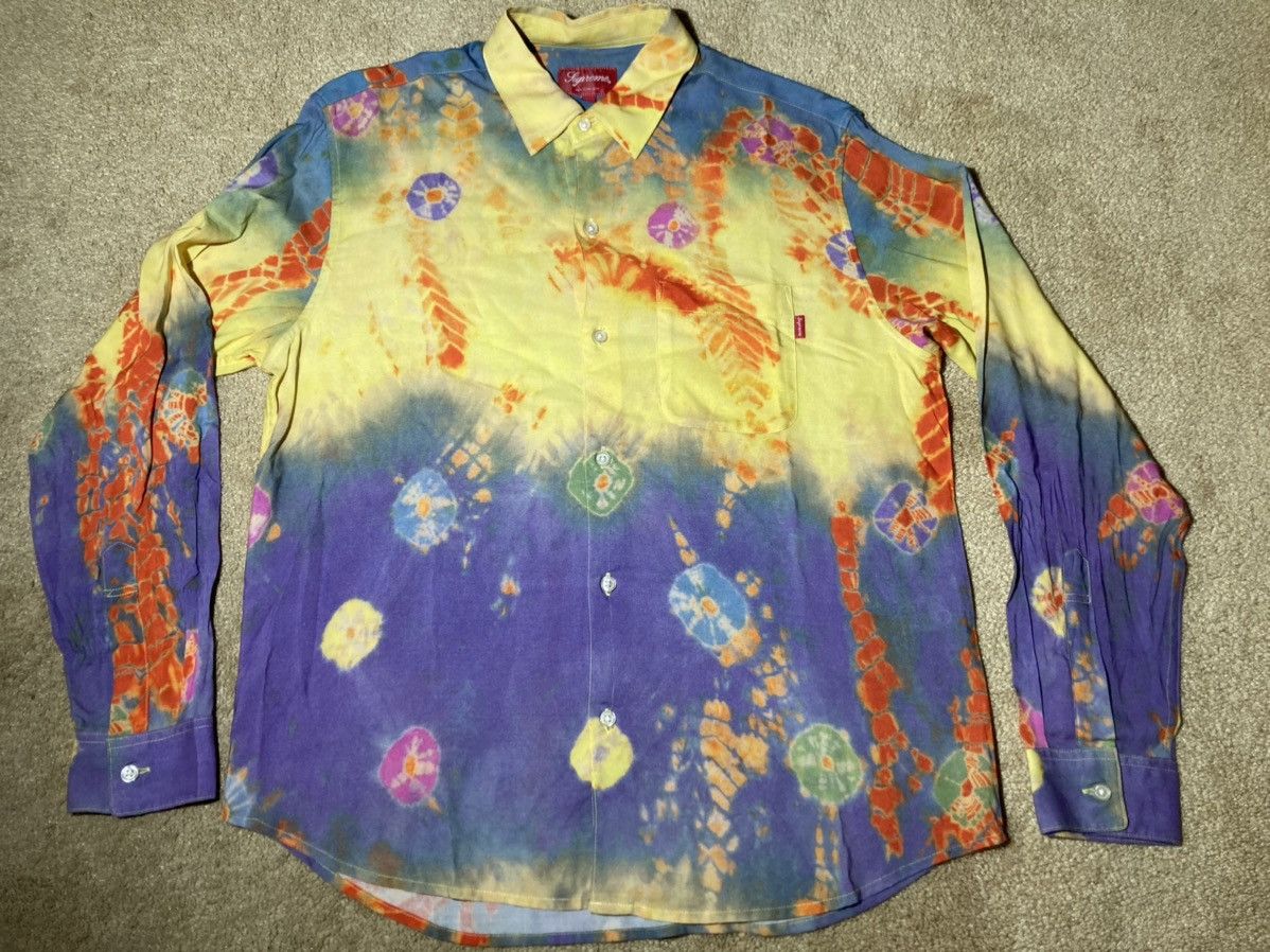 Supreme FW19 Supreme Batik Rayon Button Up Shirt Floral 2019 Print ...