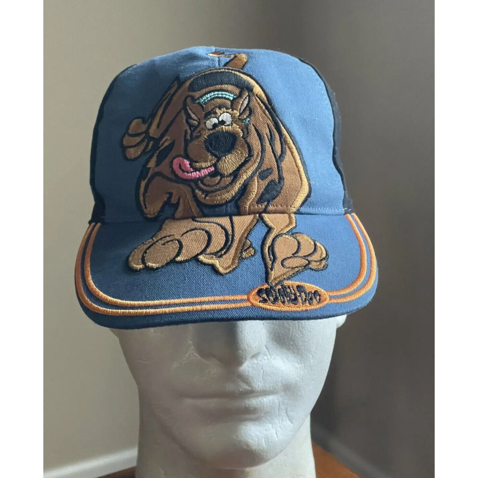 Vintage Vintage Scooby-Doo snapback Adjustable Blue Black Gold Cartoon ...