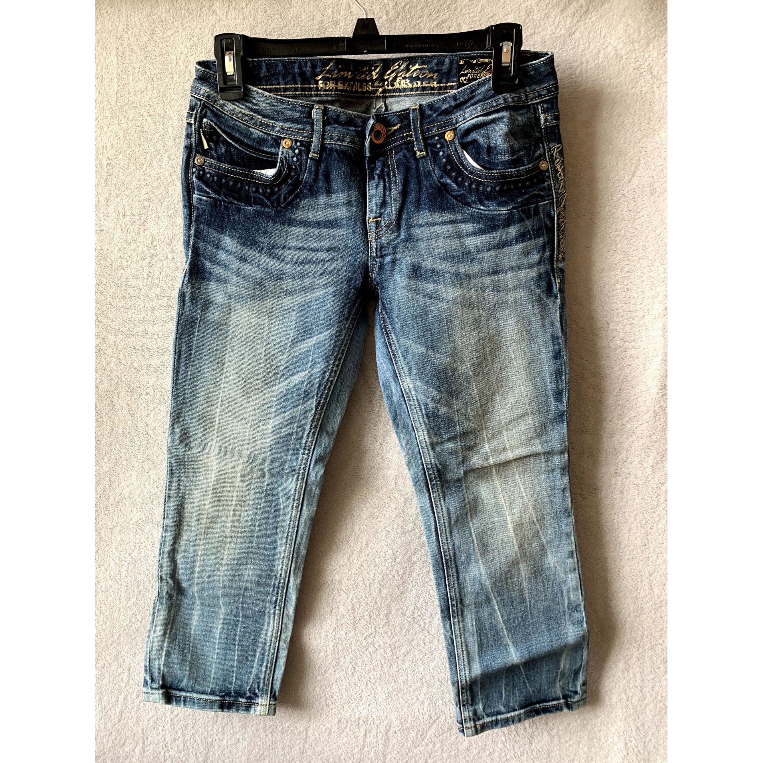Express Vintage Rerock For Express Capri Jeans Size 26 | Grailed