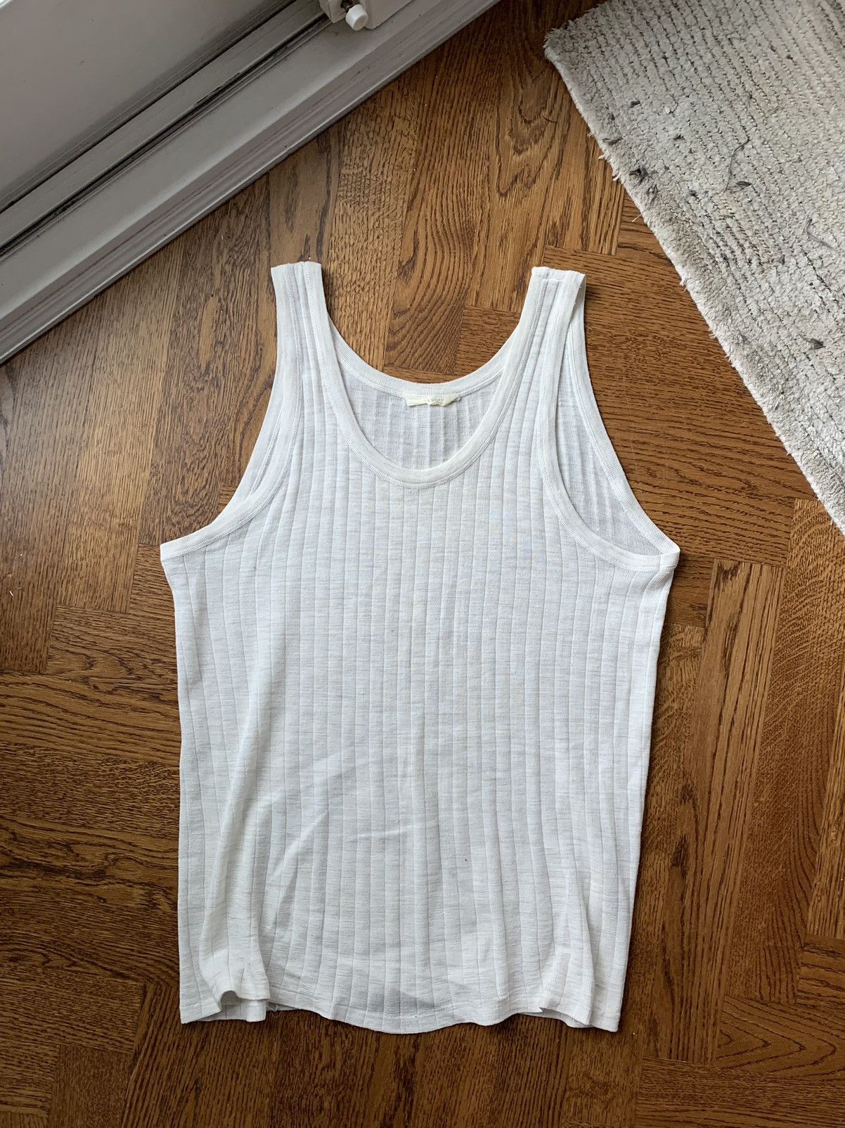 Archival Clothing × Italian Designers × Vintage 1960s Italian Tank Top Vintage Wife Beater Sheer ...