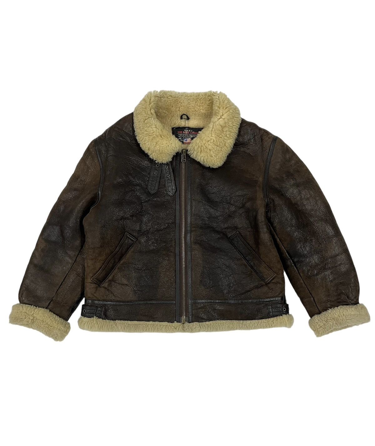 Vintage B 3 Sheepskin Shearling Jacket By Wind Armor USA | Grailed