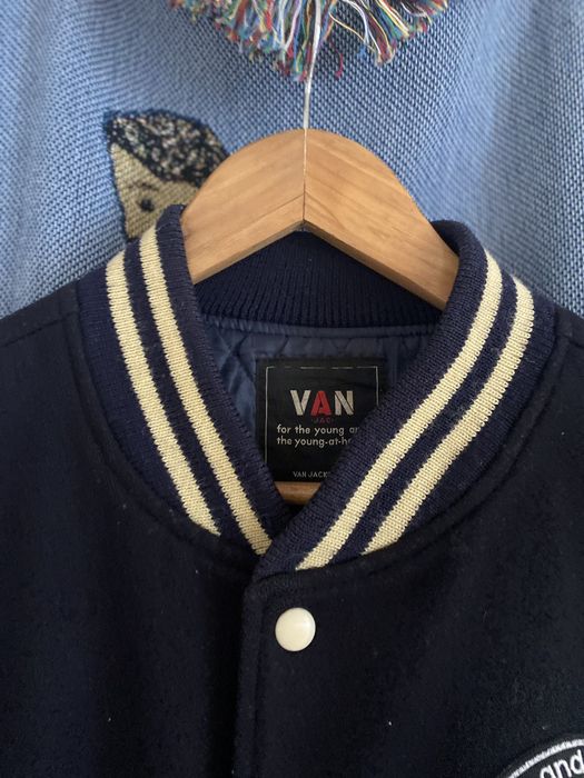 Van Vintage Van Varsity Jacket Denim Tears Visvim CPFM Kapital | Grailed