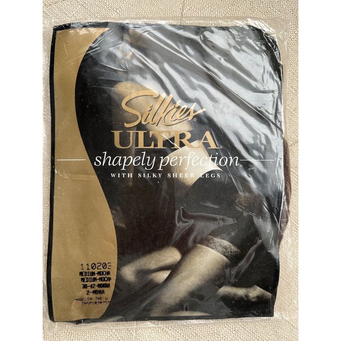 Vintage NIP! Silkies Ultra Shapely Perfection Medium Mocha Silky Sheer ...