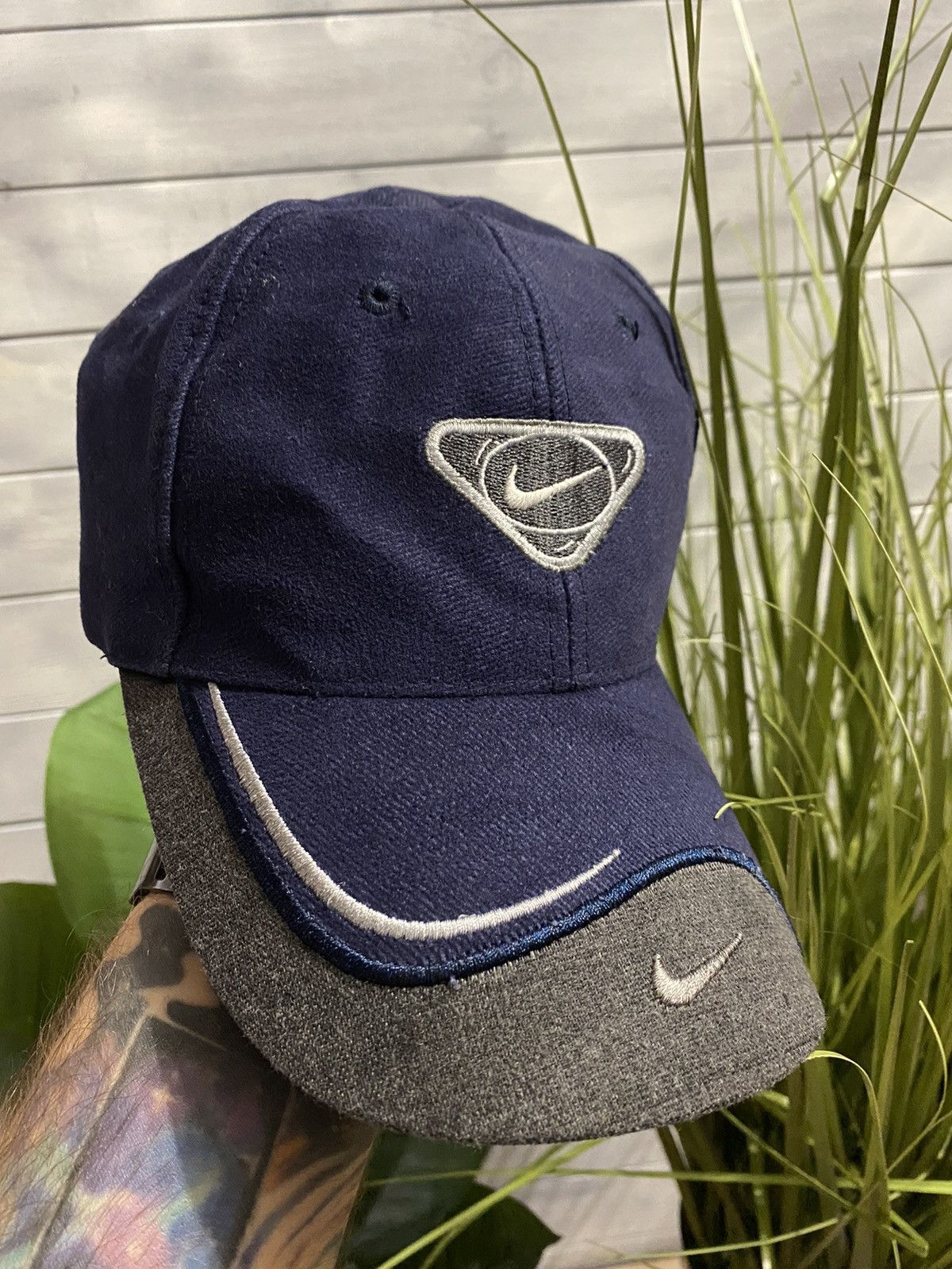 Nike Rare Vintage Cap Nike Centr Swoosh Drill style. | Grailed