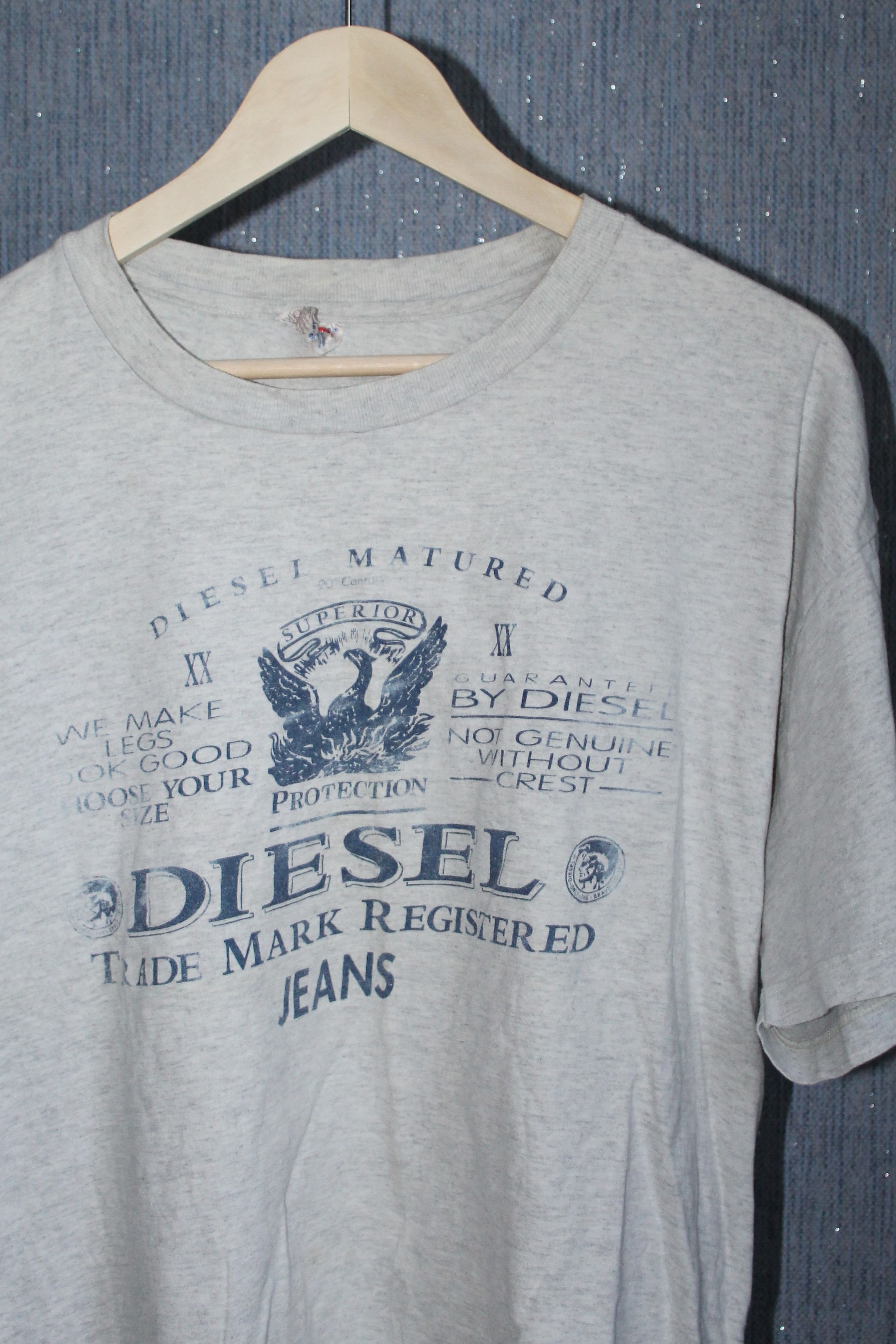Diesel Vintage Diesel Matured Trade Mark Registered Jeans 90s Tee | Grailed