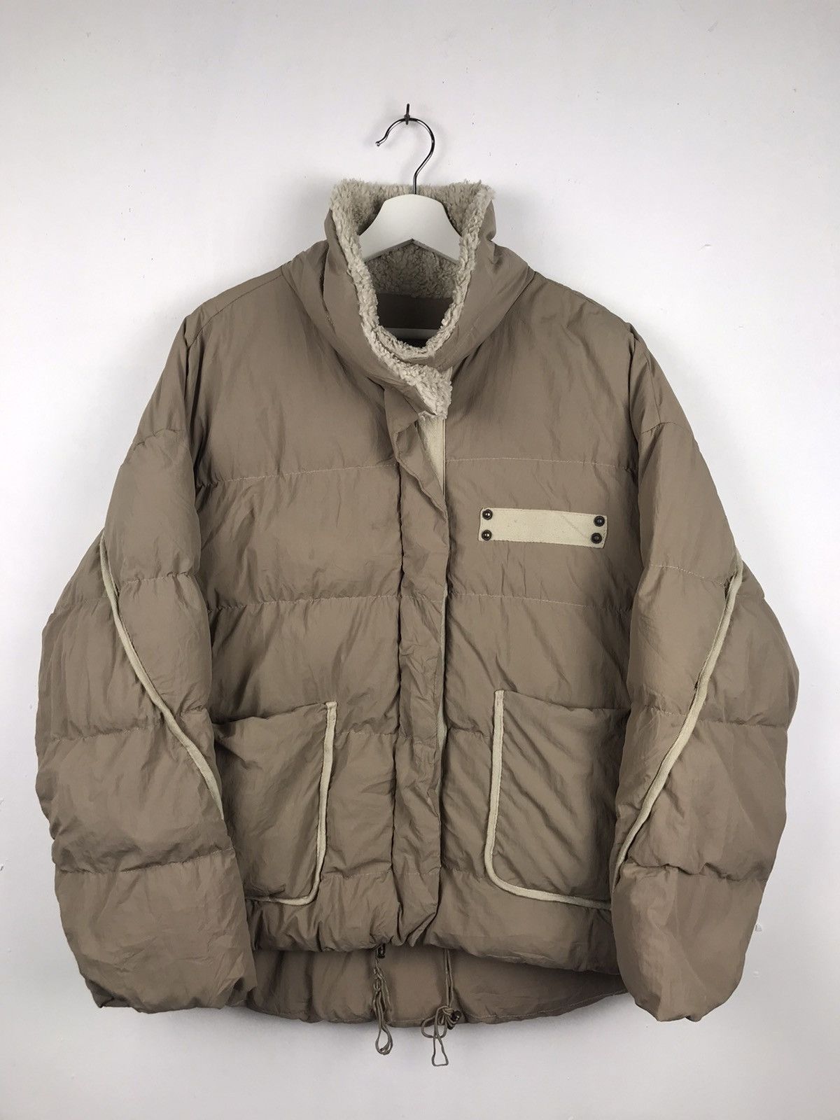 Japanese Brand × Very Rare × Vintage Rare design Sherpa Puffer Jacket ...