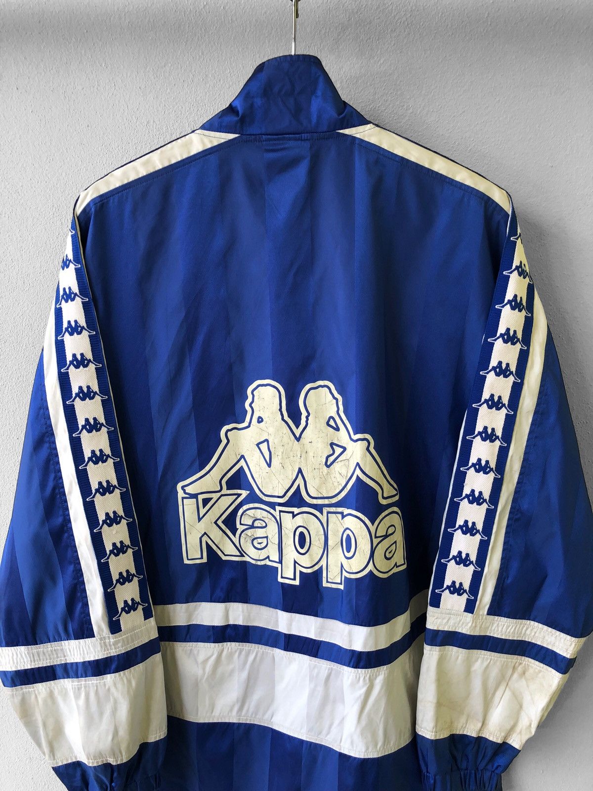 Kappa × Vintage 🔥90s KAPPA SIDE TAPE BIG LOGO ANORAK JACKET | Grailed