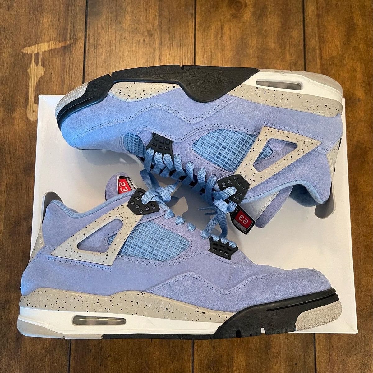 Nike Air Jordan 4 retro university blue UNC | Grailed