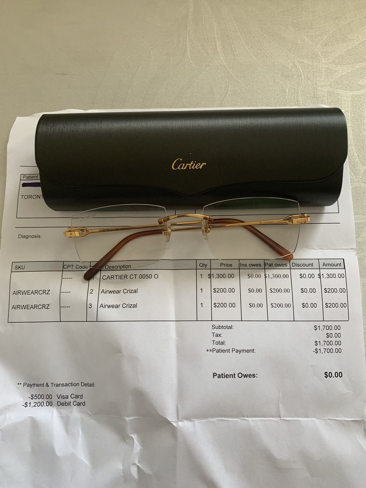 Cartier Cartier glasses with receipt (prescription lenses) | Grailed