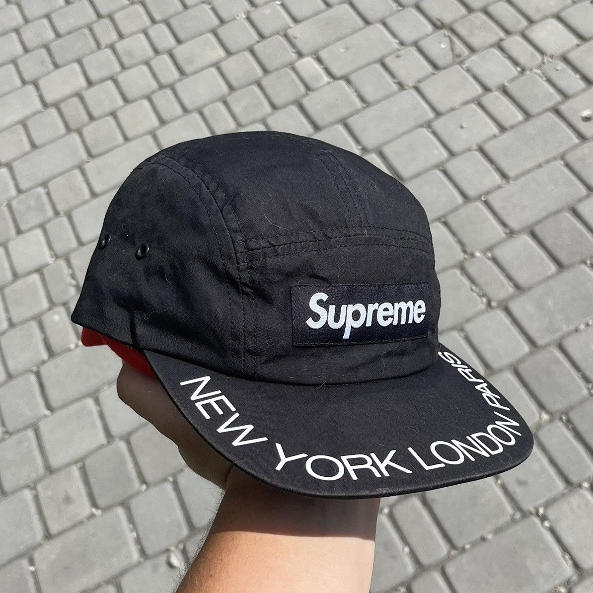 Streetwear × Supreme × Vintage Supreme 5 panel nylon big logo new york ...