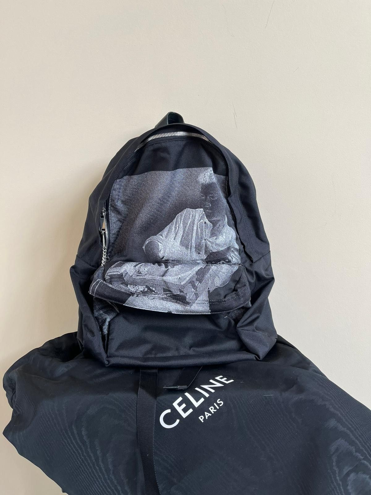 Celine Graphic Print Back Pack / Backpack in Black | Grailed