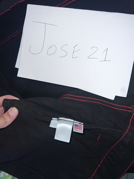 Vlone Red Vlone denim jacket | Grailed