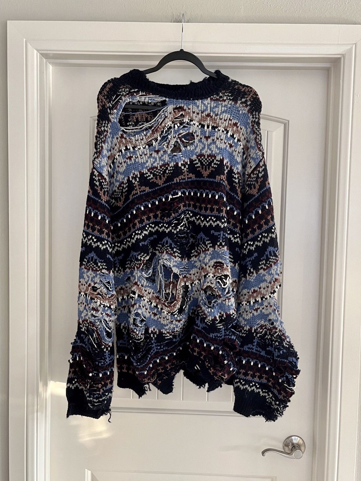 Balenciaga Balenciaga Destroyed Sweater | Grailed