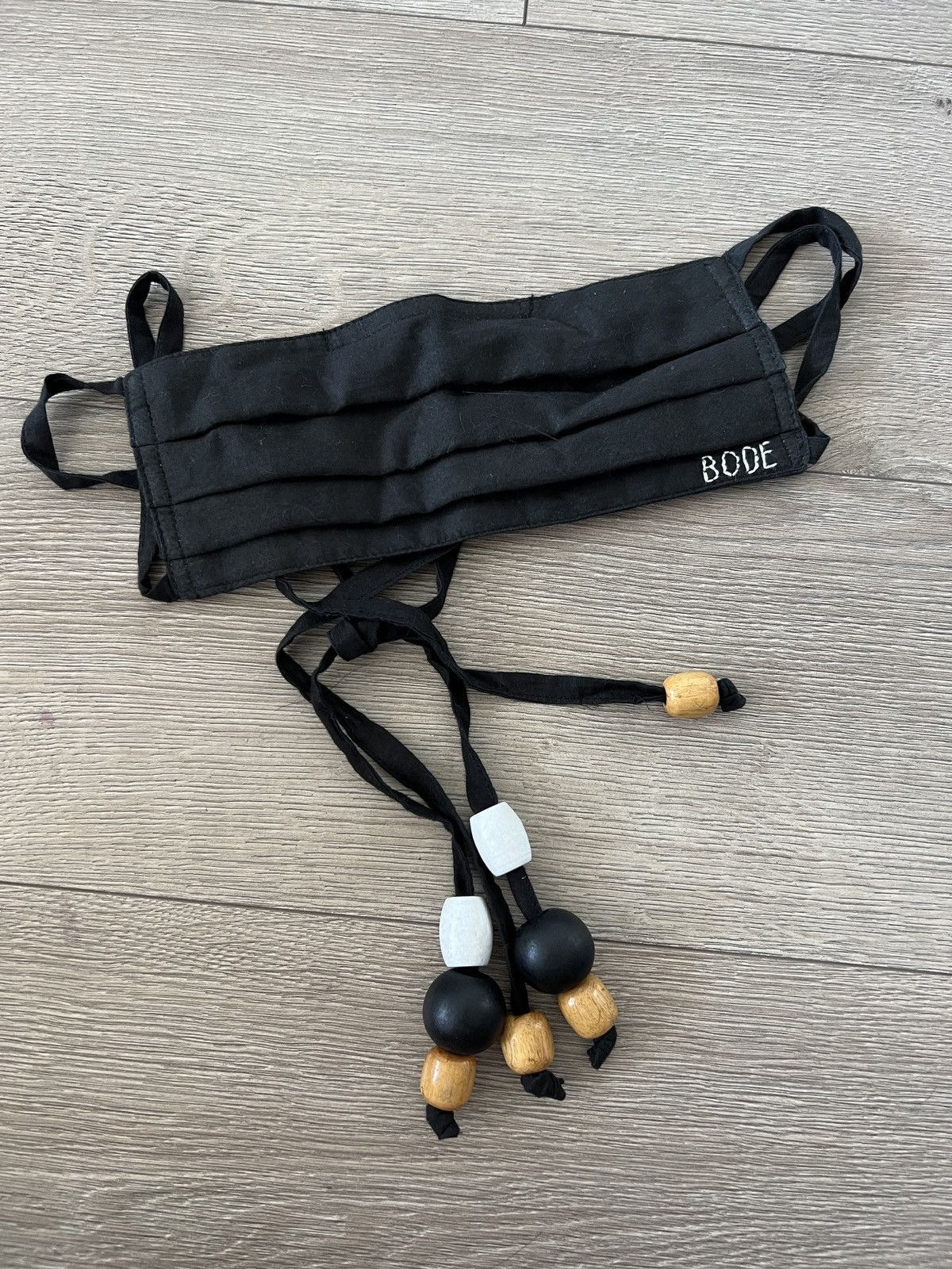 Bode Bode Face Mask with Wooden Beads | Grailed