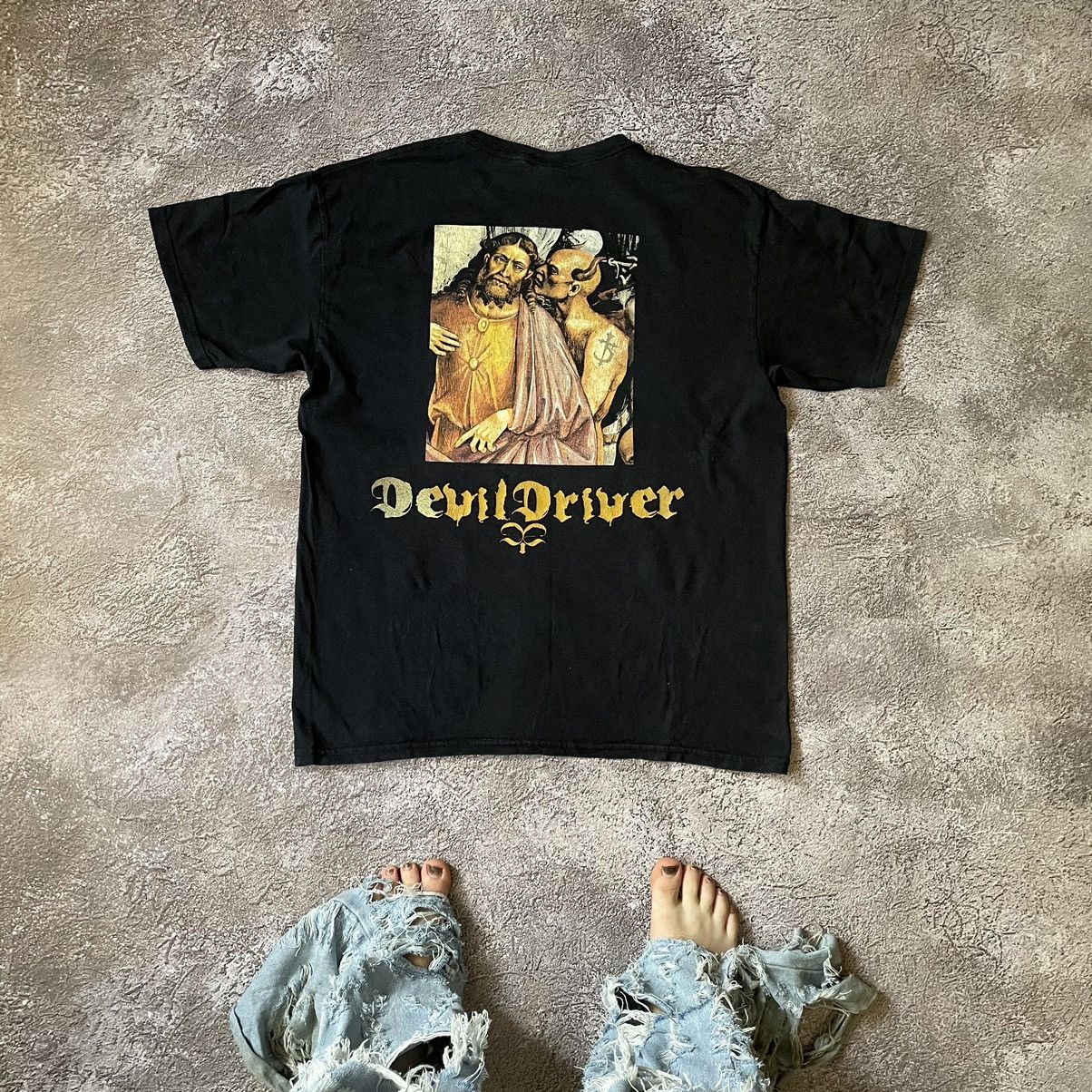 Vintage Vintage Y2K SCREAMER FACE JESUS DEVIL DRIVER Horror 90s | Grailed
