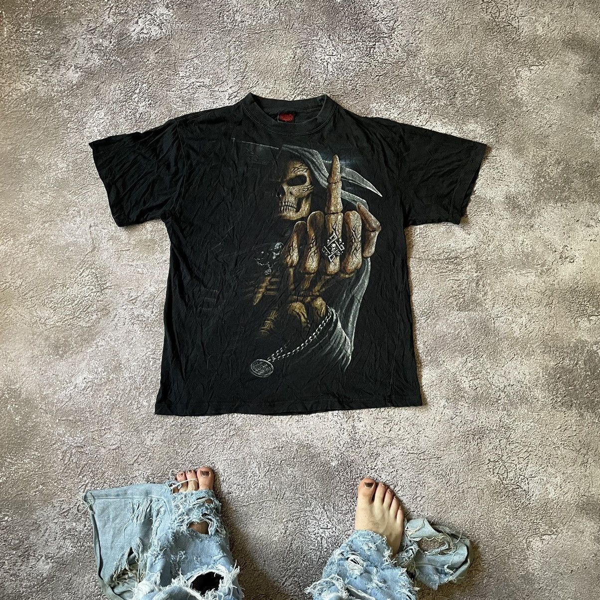 Band Tees × Streetwear × Vintage Vintage Y2K SCREAMER FACE ANGRY ...