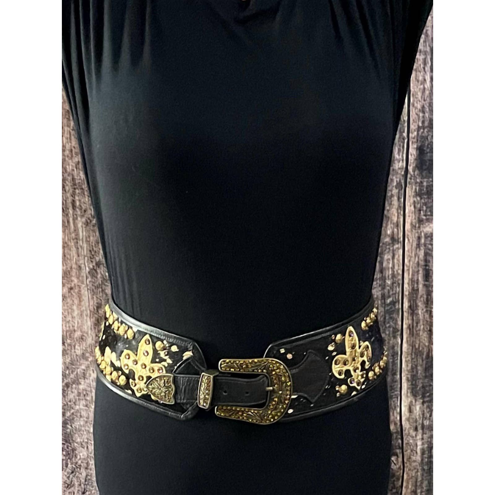 Designer KURTMEN Black And Gold Kurtmen Belt In Black/gold | Grailed