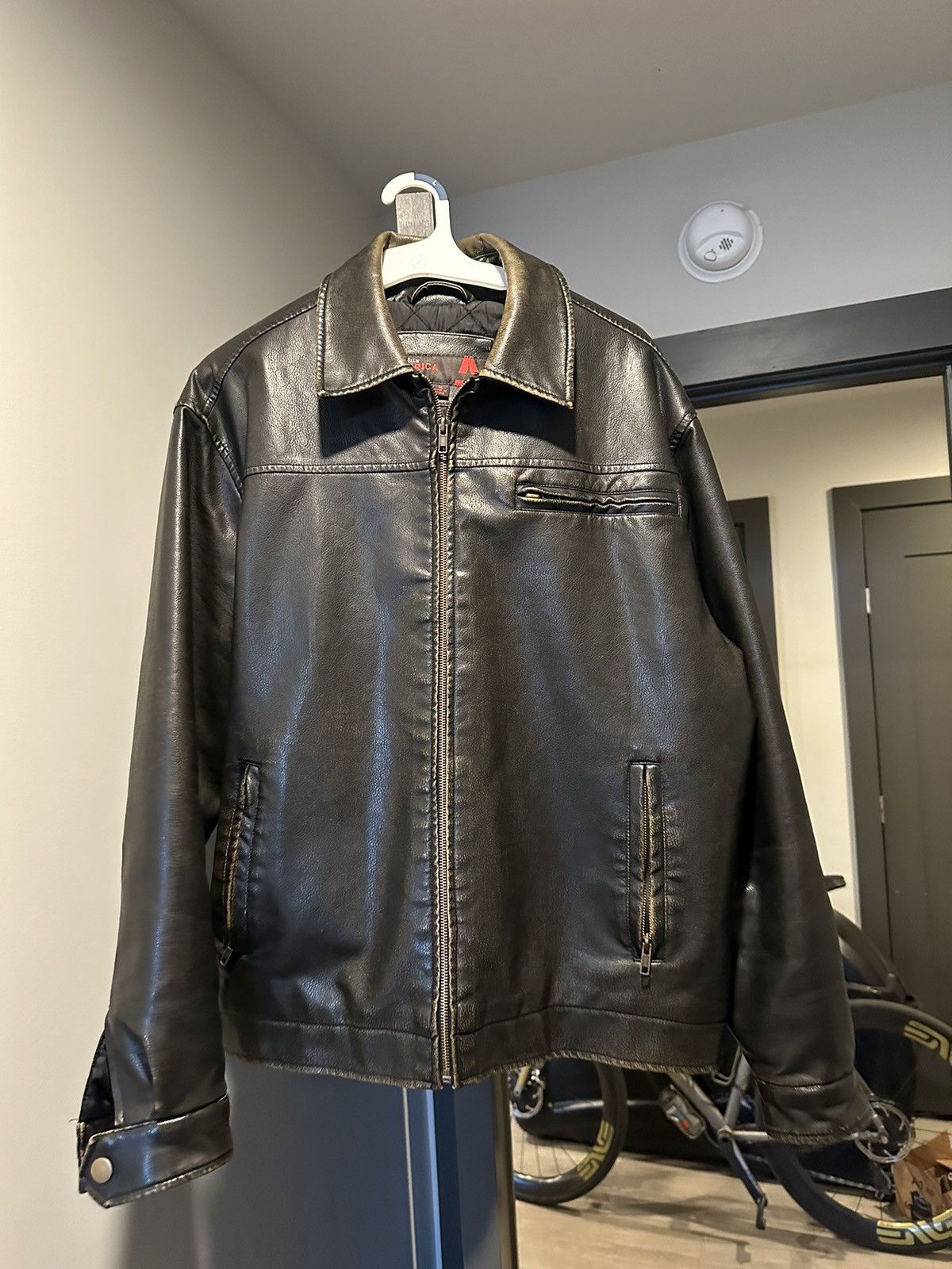 Perry Ellis Perry Ellis Vintage Brown Leather Jacket | Grailed