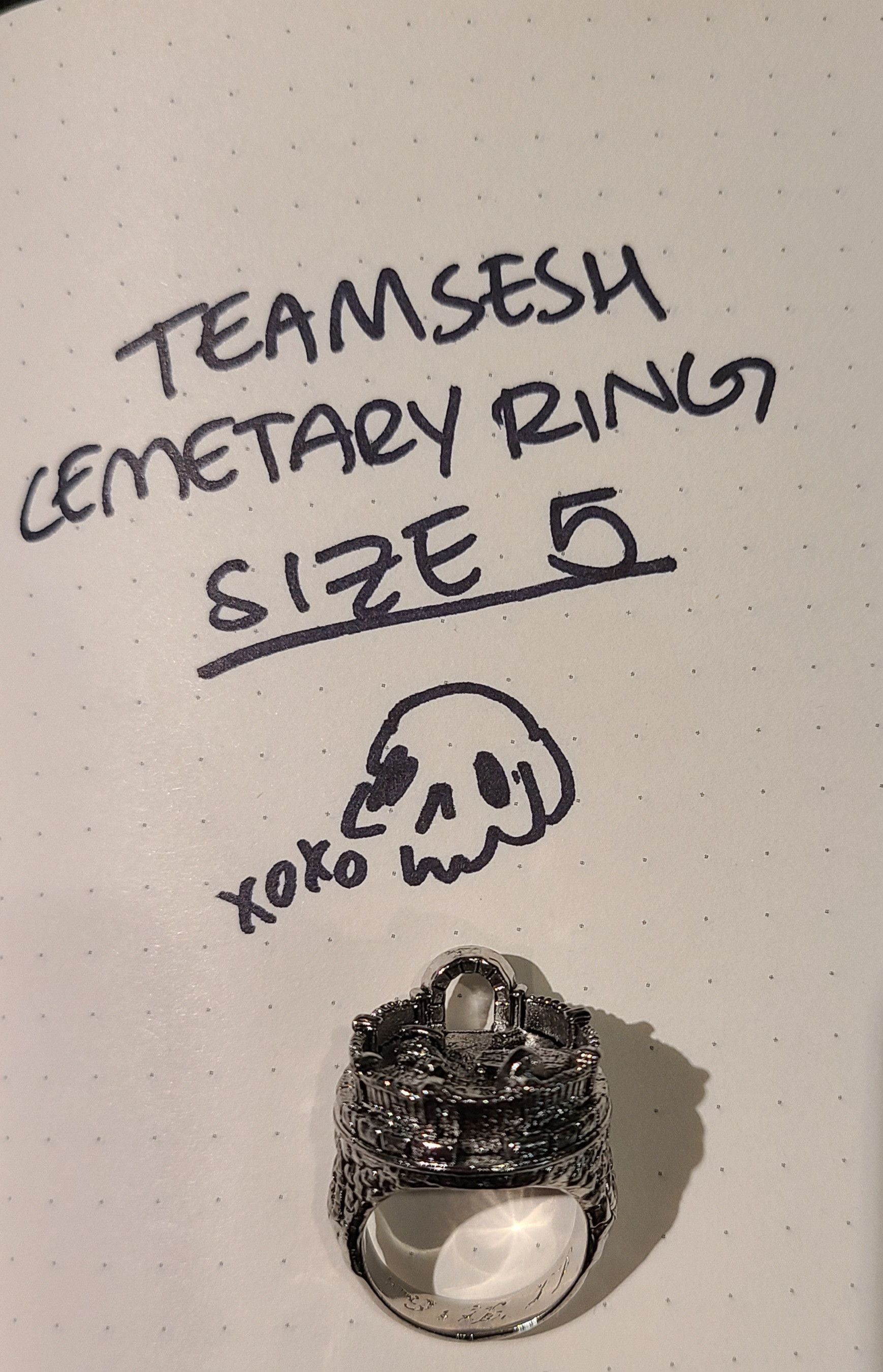 Bones × Sesh × Teamsesh TEAMSESH x BONES Cemetery Ring | Grailed