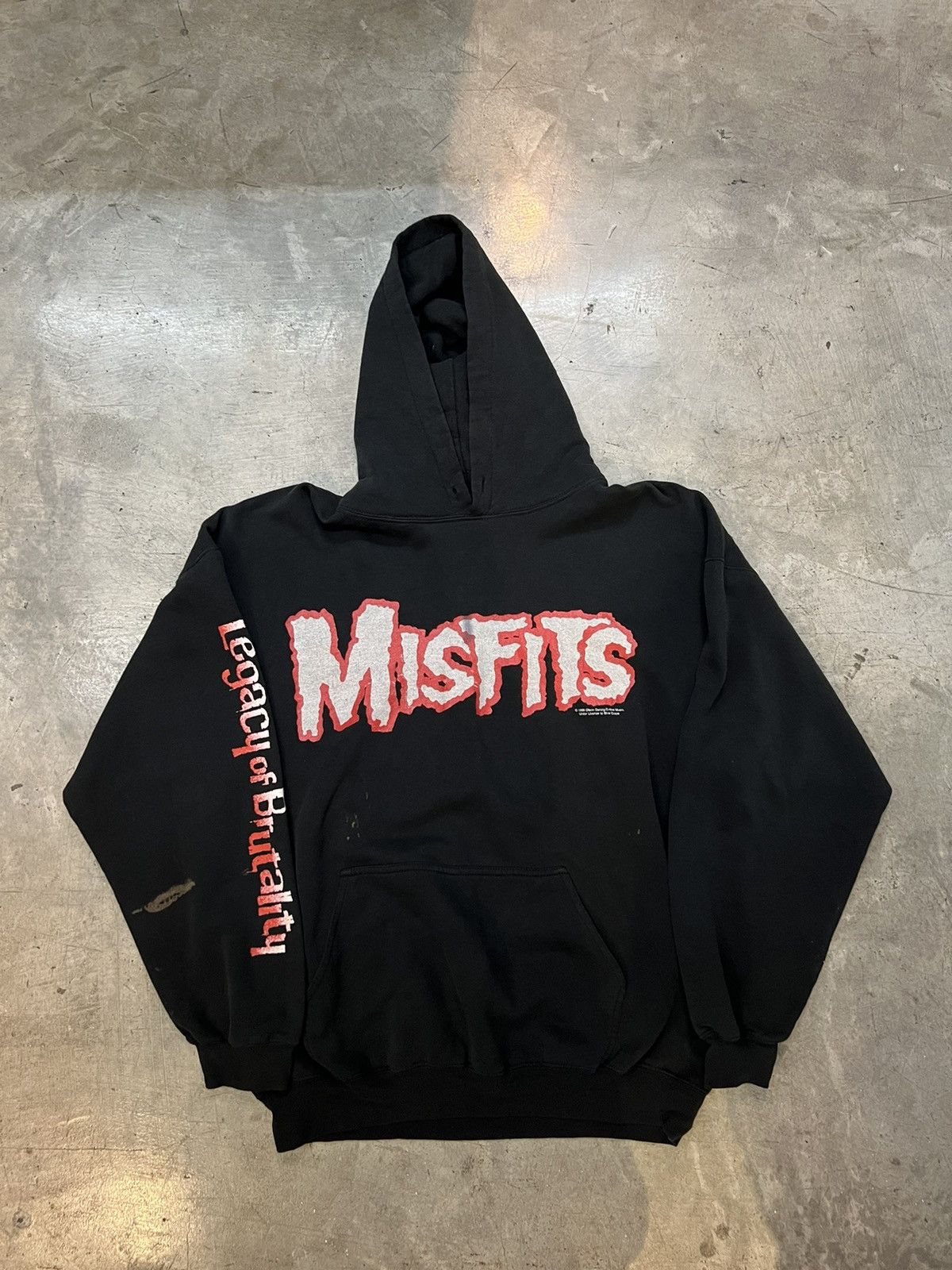 Misfits × Vintage *RARE* MISFITS HOODIE 1999 LEGACY OF BRUTALITY BLUE ...
